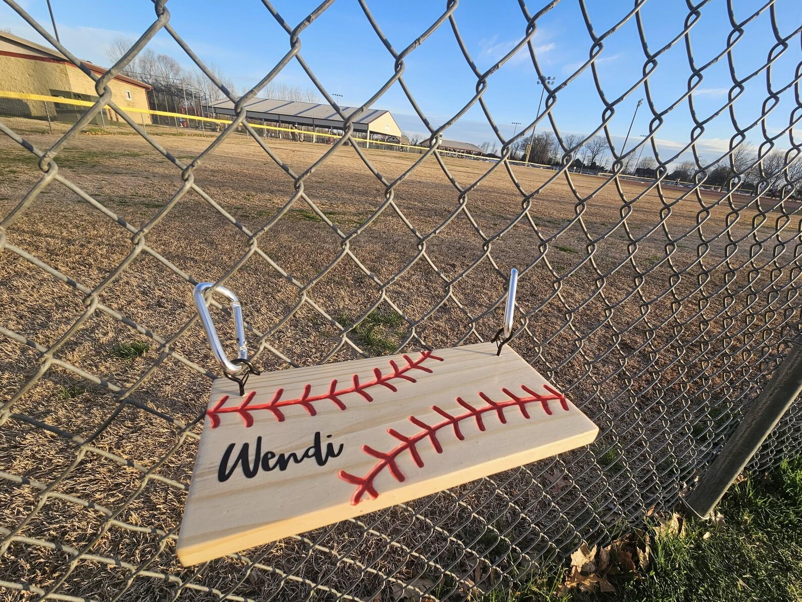 Personalized Chain Link Fence Foot Prop for Sporting Events - Etsy