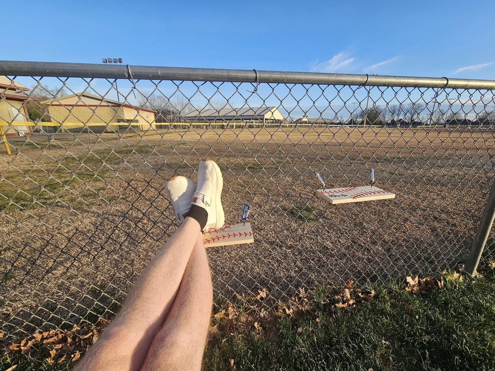 Personalized Chain Link Fence Foot Prop for Sporting Events - Etsy