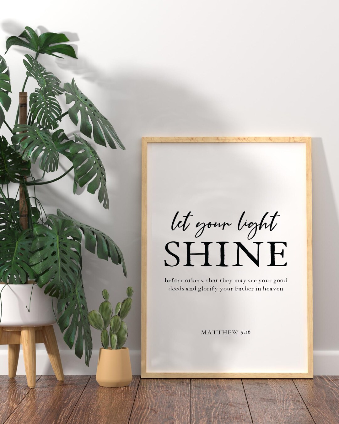 Matthew 5:16, Let Your Light Shine, Digital Print, INSTANT DOWNLOAD ...