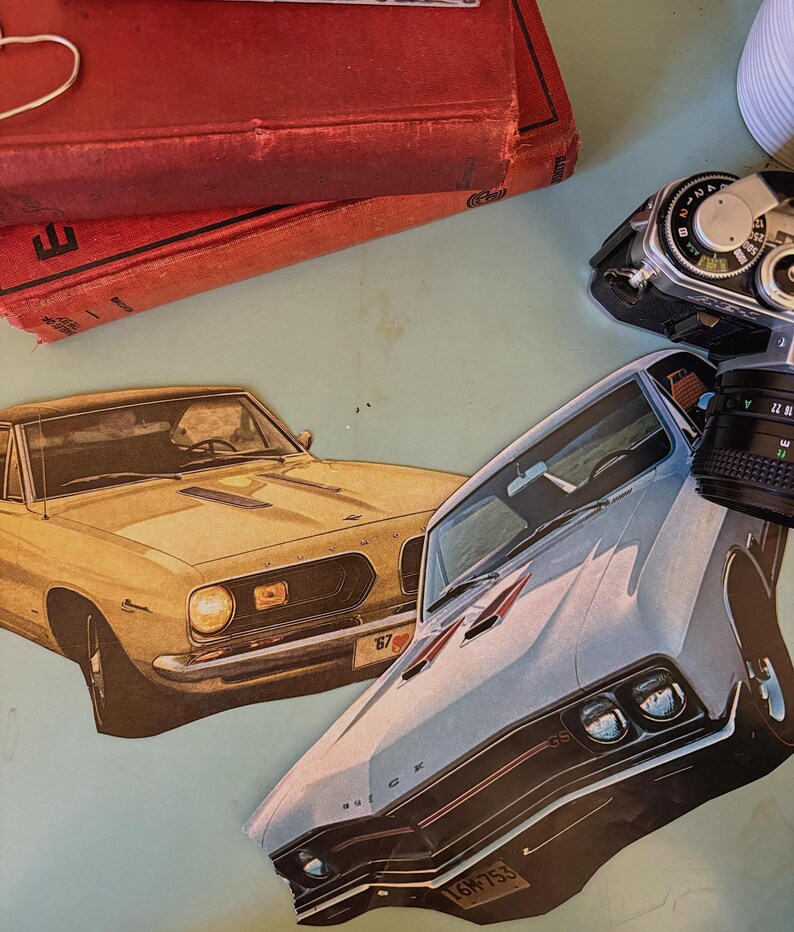 Vintage Car Cutouts / 1990s Magazine Cars / Art Journaling / Vintage ...
