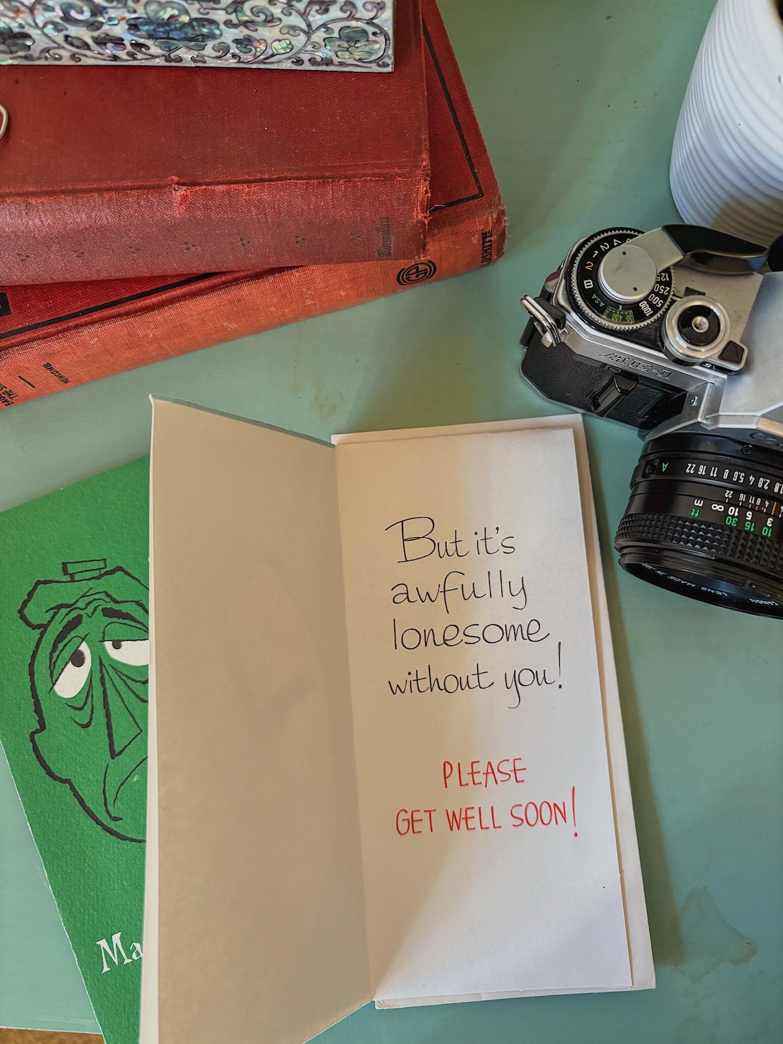 Get Well Soon Cards / Vintage Get Well Soon Cards / 1990s Greeting ...