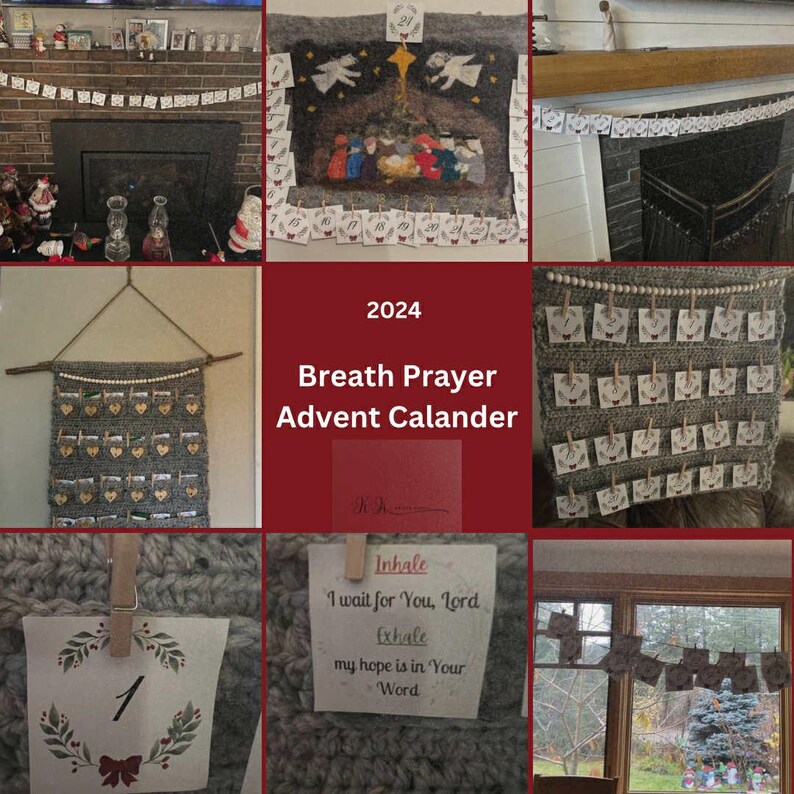 24 Printable Breath Prayer Advent Cards - Etsy