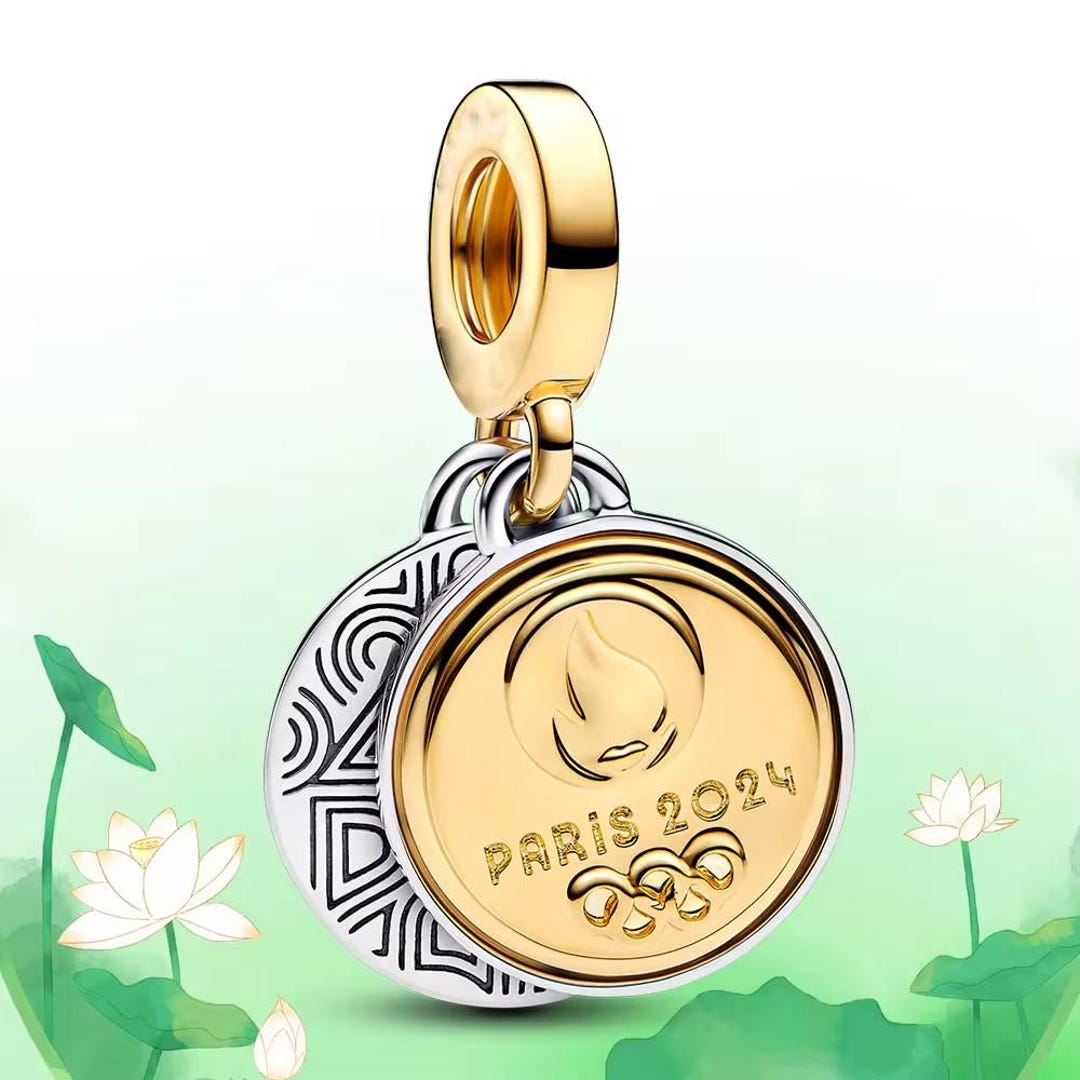 Pandora France Exclusive Paris 2024 Olympic Games Double Medallion - Etsy