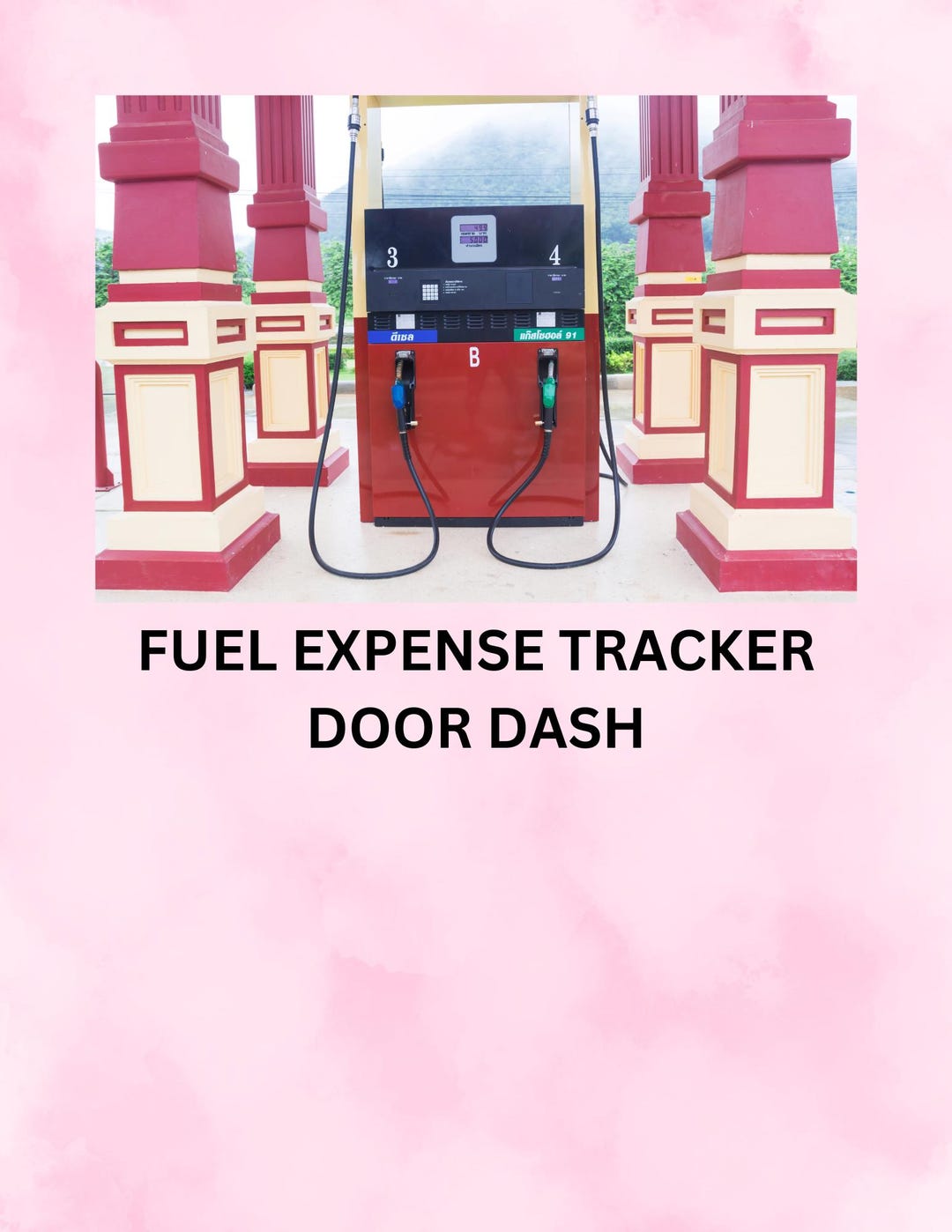 Door Dash Fuel & Mileage Expense Tracker Bundle - Etsy