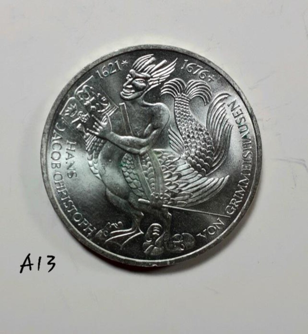 Vintage German Silver Coin, Commemorative Coin, Hans Jacob Christoph ...
