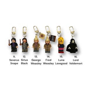 Movie Characters Lego Mini Figure Keychain Harry Potter - Etsy