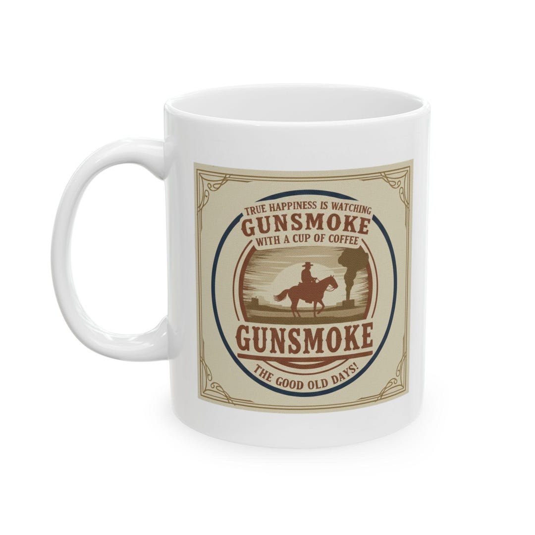 Gunsmoke Coffee Mug, Classic Western TV Show, 11oz Ceramic - Etsy