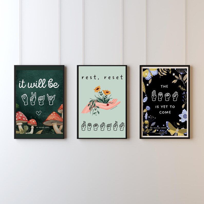 Restart: Sign Language Art - Etsy