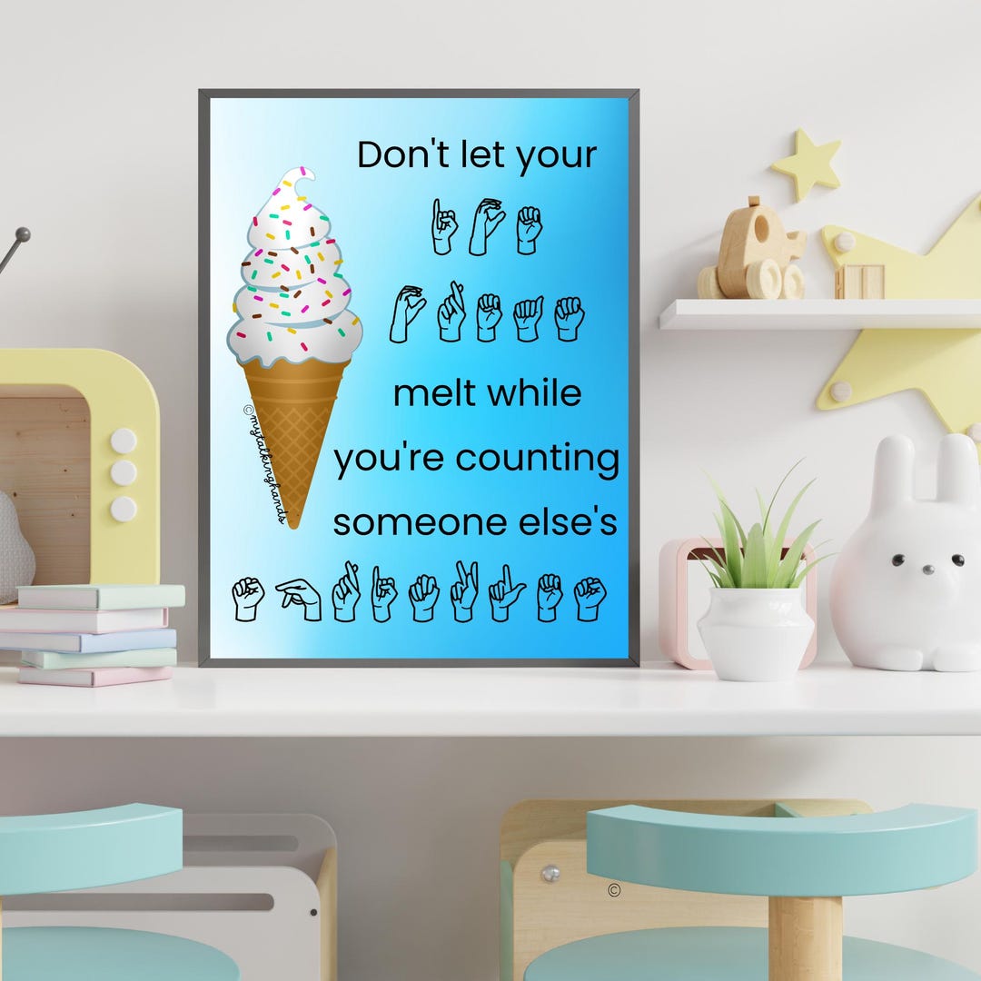 Sprinkles: Sign Language Art - Etsy