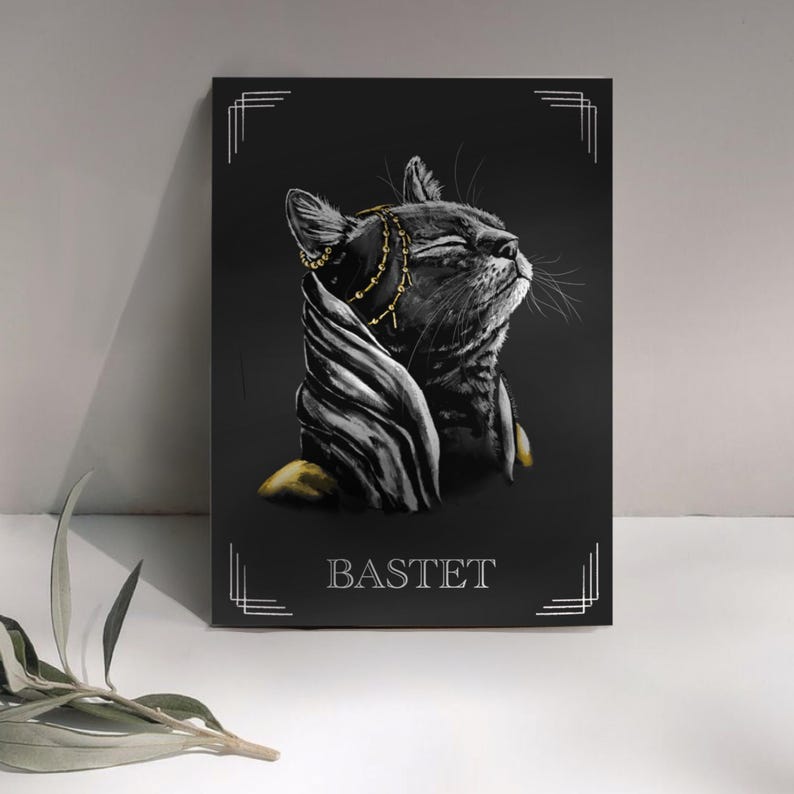 Bastet Goddess Art, Egyptian Goddess of Protection and the Home ...