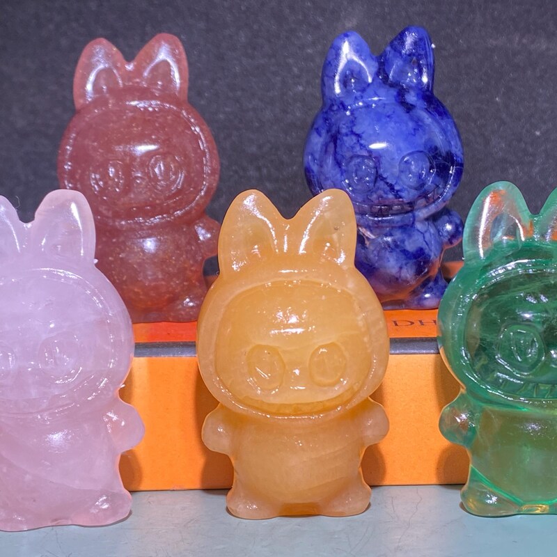Labubu Carved Crystal - Etsy