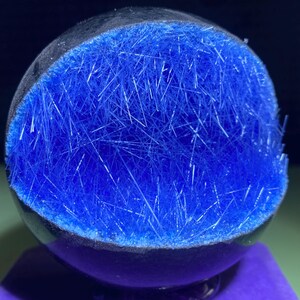 Blue Copper Ore Crystal Sphere, Magnetite Goethite Specimen - Etsy