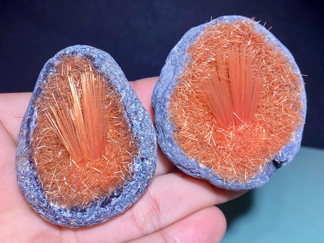 Meteorite Specimen,orange Copper Ore,crystal Specimen Cluster,home ...