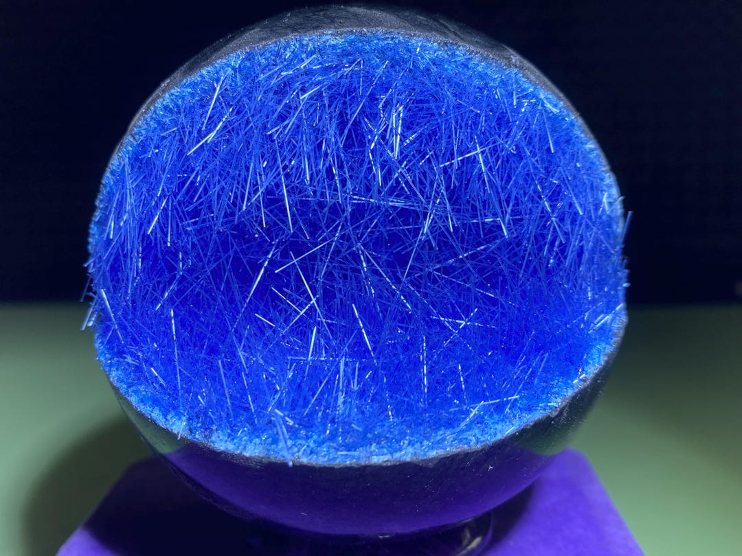 Magnetite Specimen,blue Copper Ore,crystal Sphere Cluster,crystal ...