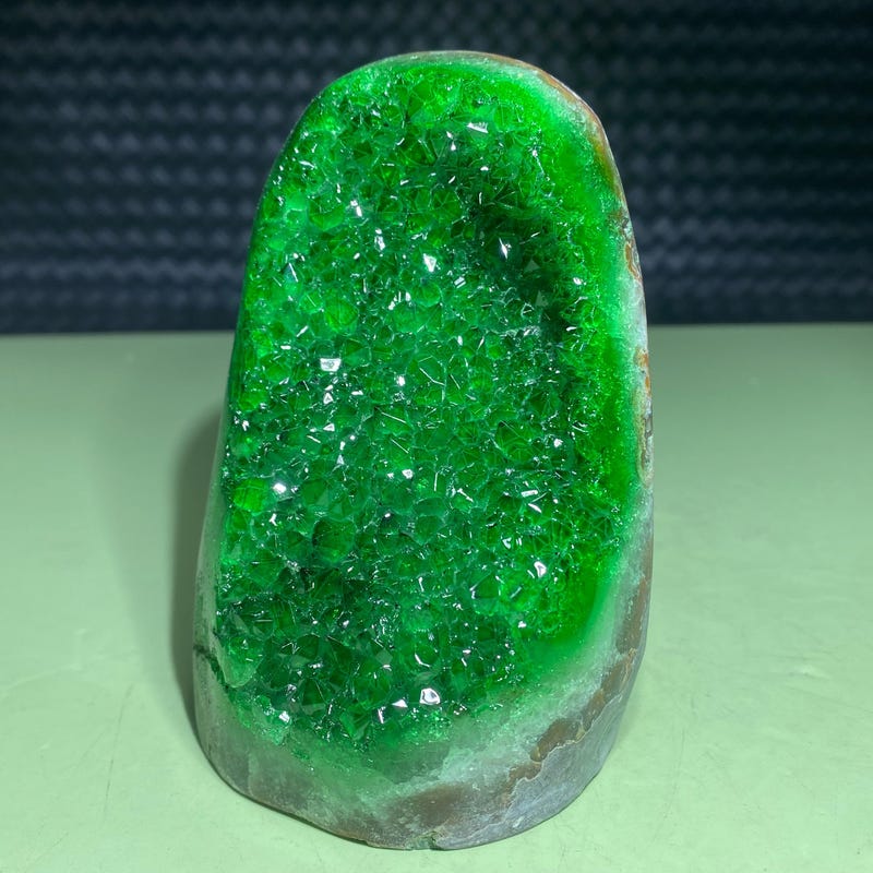 Green Geode - Etsy