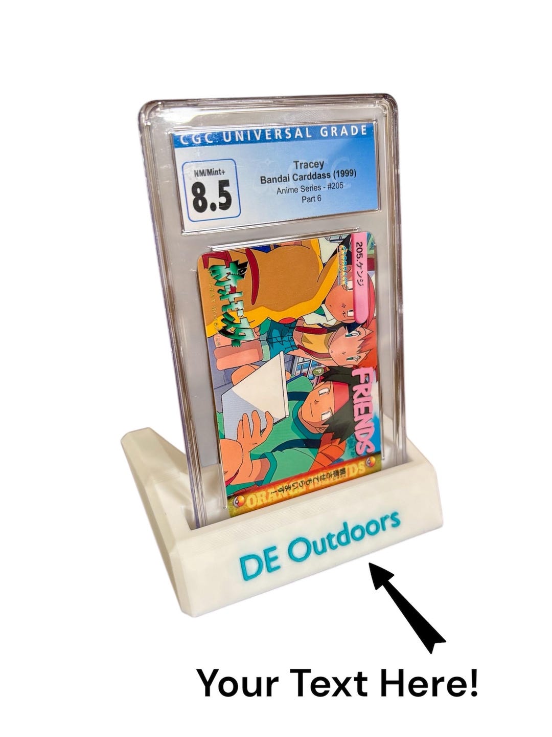 Custom Slab/graded Card Stand choose Your Text - Etsy