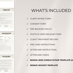 Chemical Peel Forms Bundle, Chemical Peel Consent and Aftercare ...