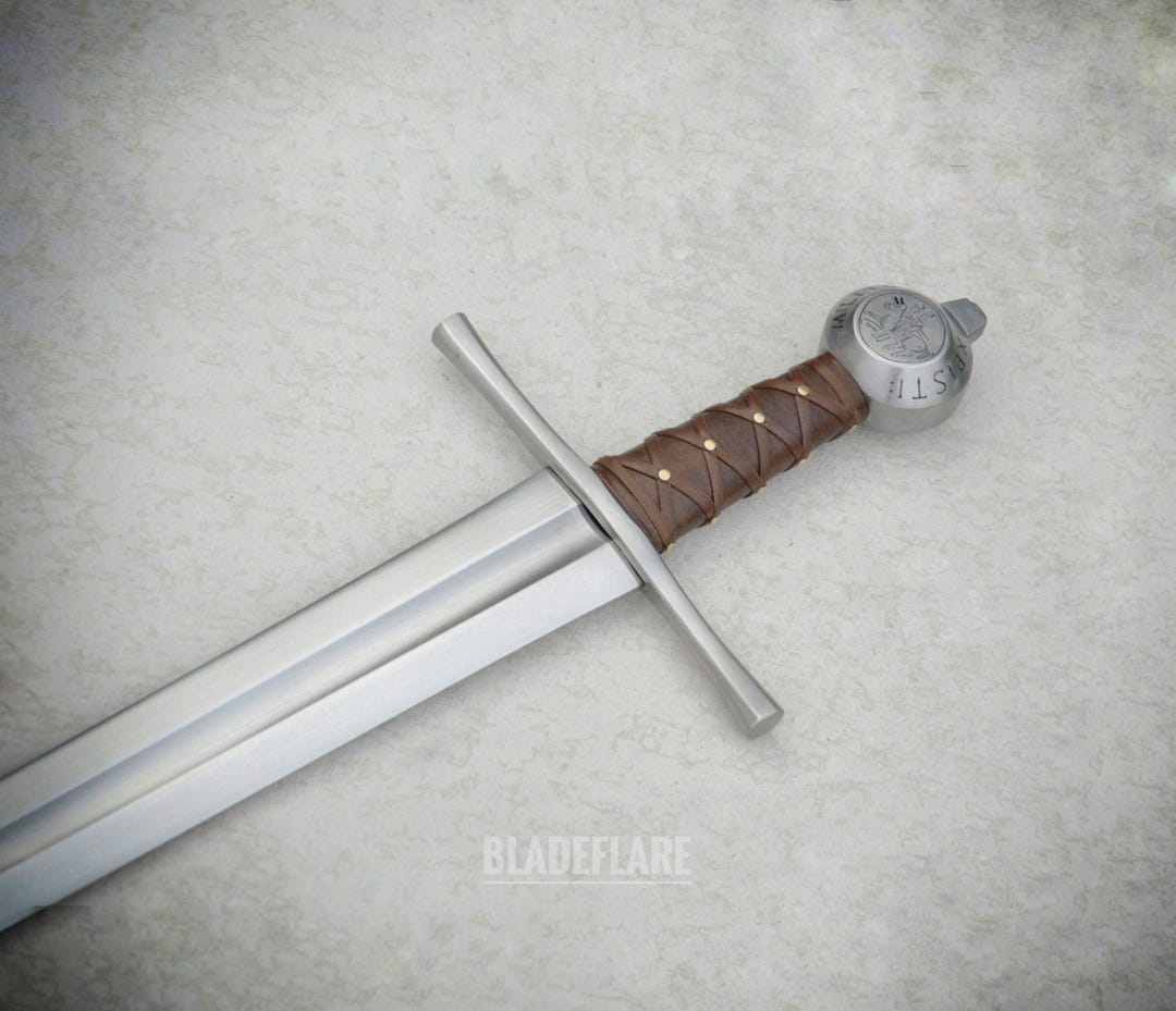 Templar Commandar's Sword 13th Century Inspired Masterpiece Engraved ...