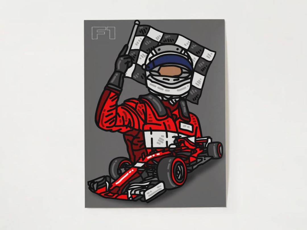 Formula Racing Poster - Etsy