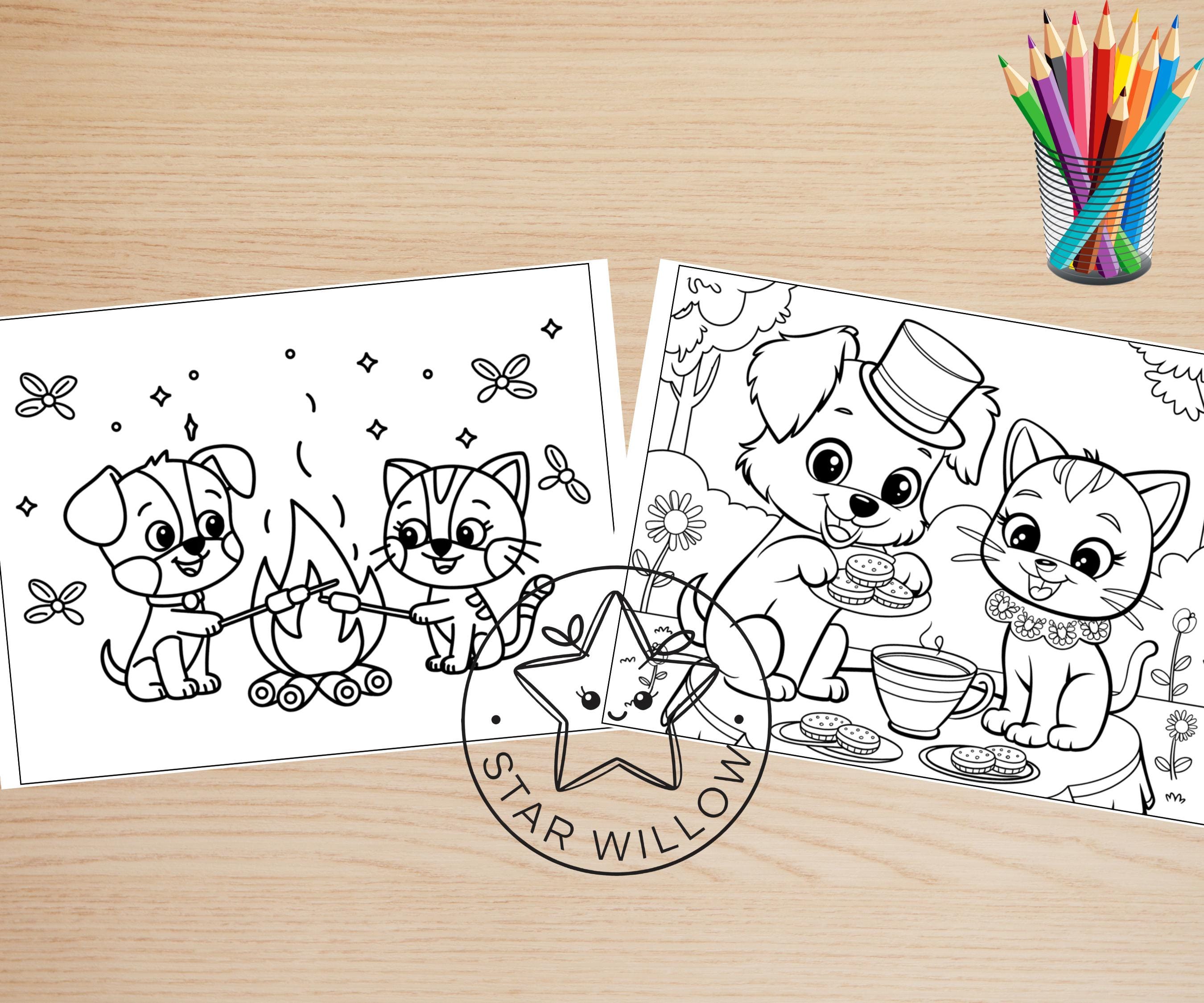 Kids Coloring Pages, Digital Coloring Book, Printable Coloring Book ...