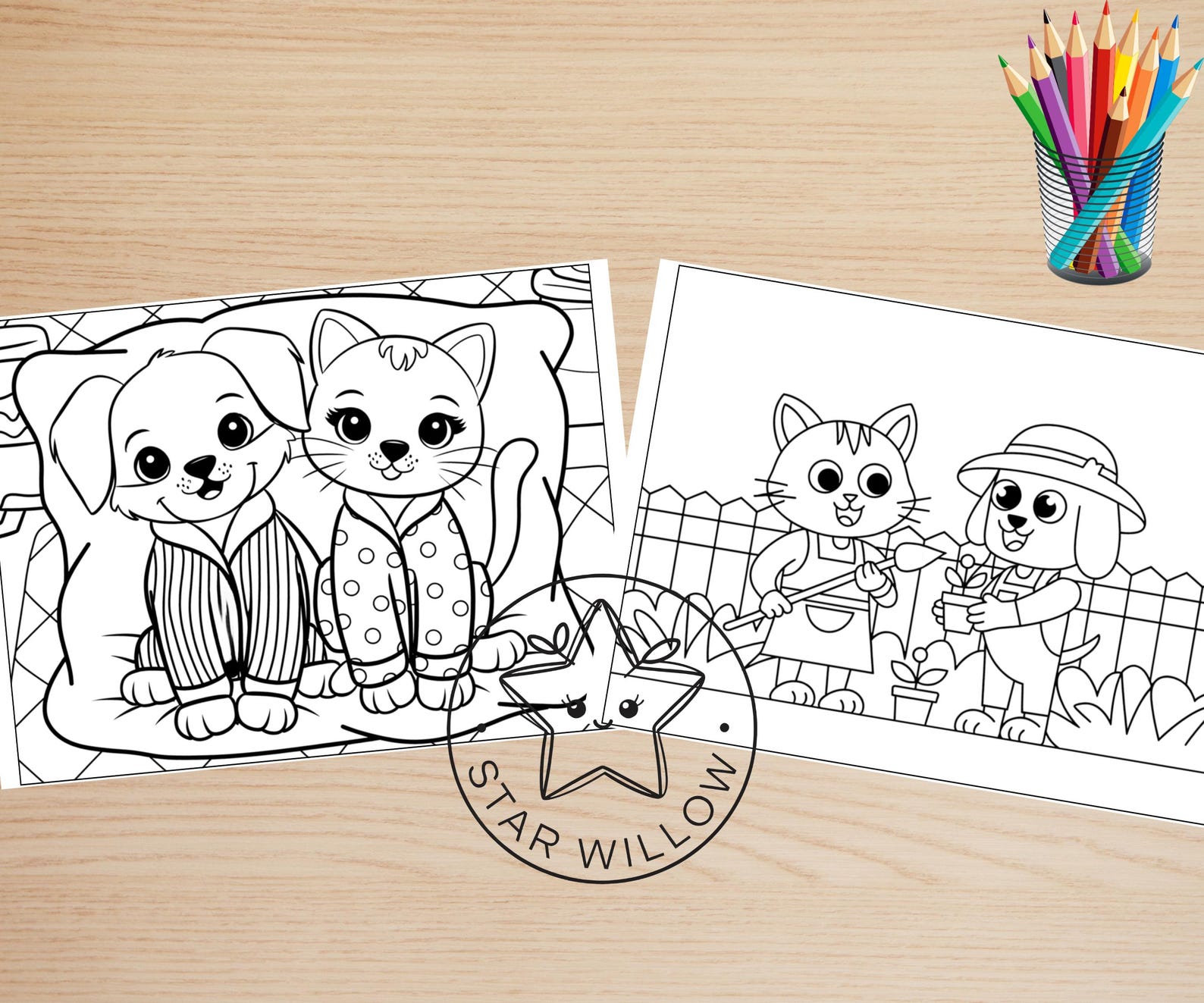 Kids Coloring Pages, Digital Coloring Book, Printable Coloring Book ...