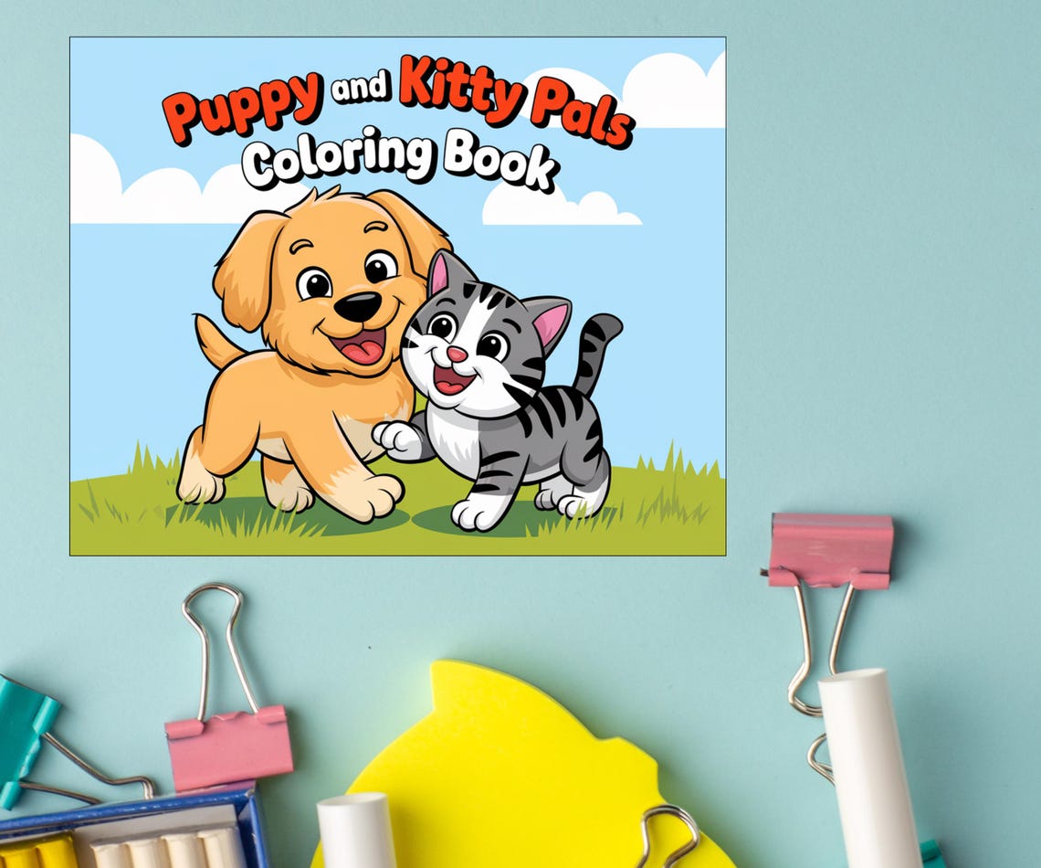 Kids Coloring Pages, Digital Coloring Book, Printable Coloring Book ...