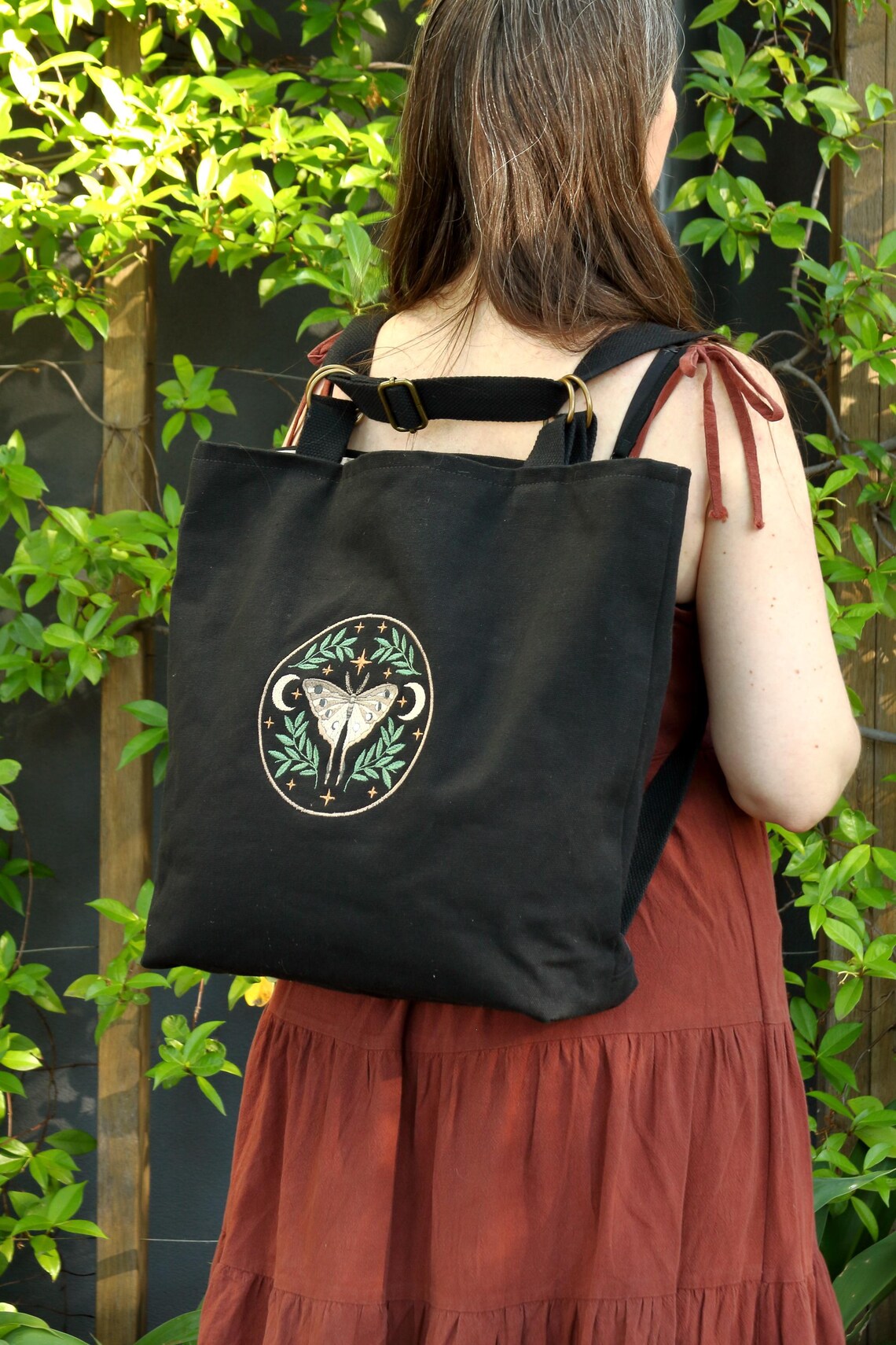 Metamorphic Bag Convertible Backpack/tote. Cotton Canvas Adaptable Bag ...