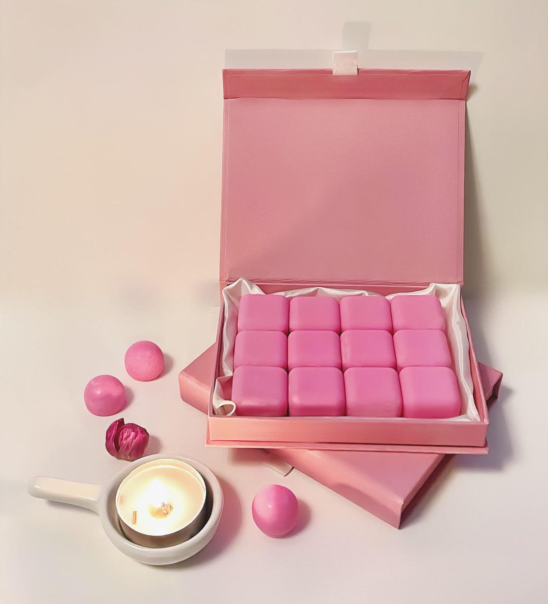 Cera derretida de lujo en color rosa: Romantic Bloom / Rosa, jazmín y ...