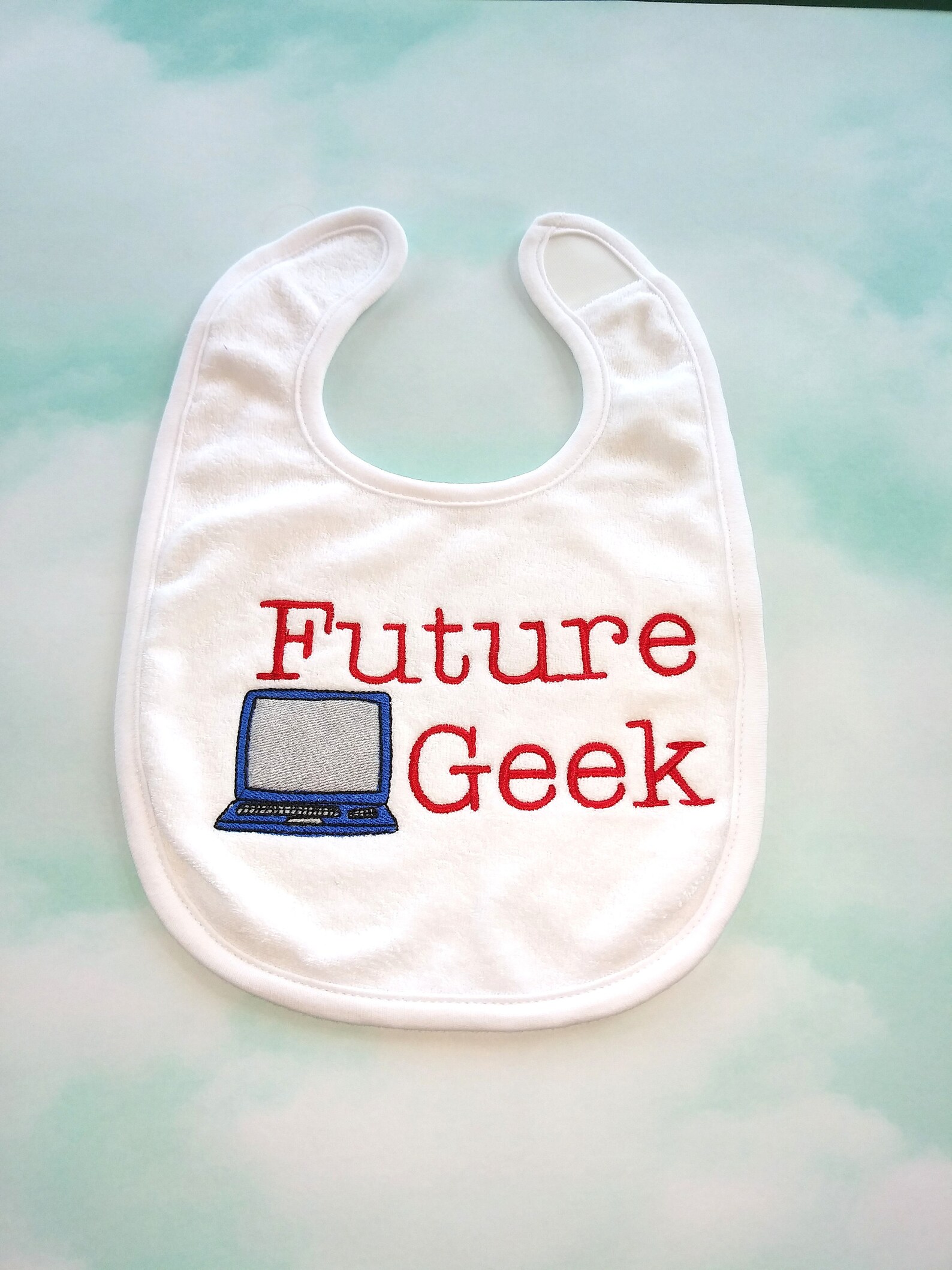 Embroidered Baby Bib for Computer Geeks Baby Bib Gifts for - Etsy