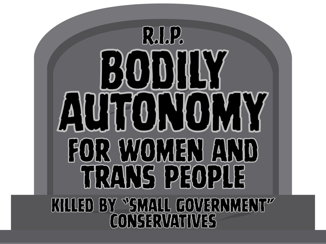 Printable Bodily Autonomy Women Trans Tombstone Sign Instant Download ...