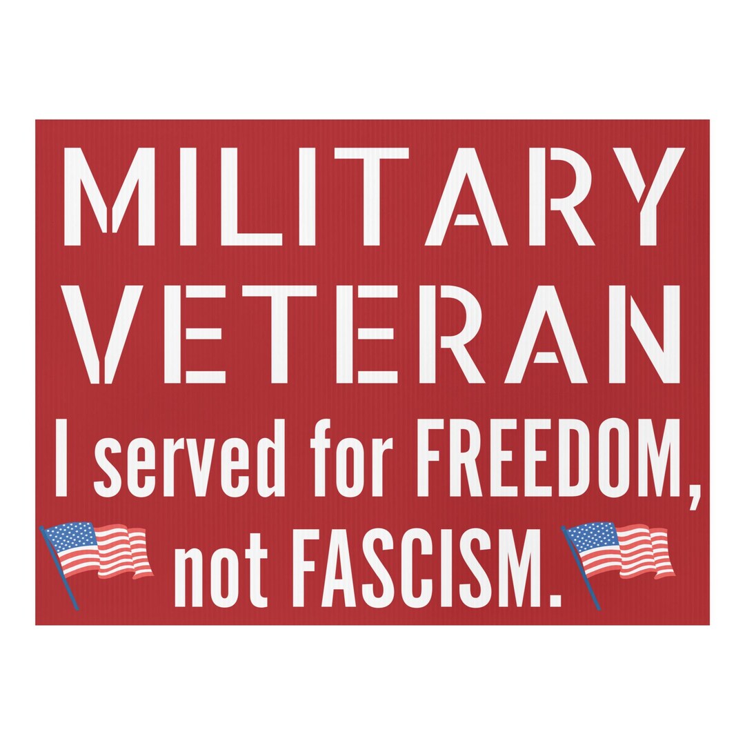 Printable Protest Sign Marines Red Veteran Served for Freedom Sign Anti ...