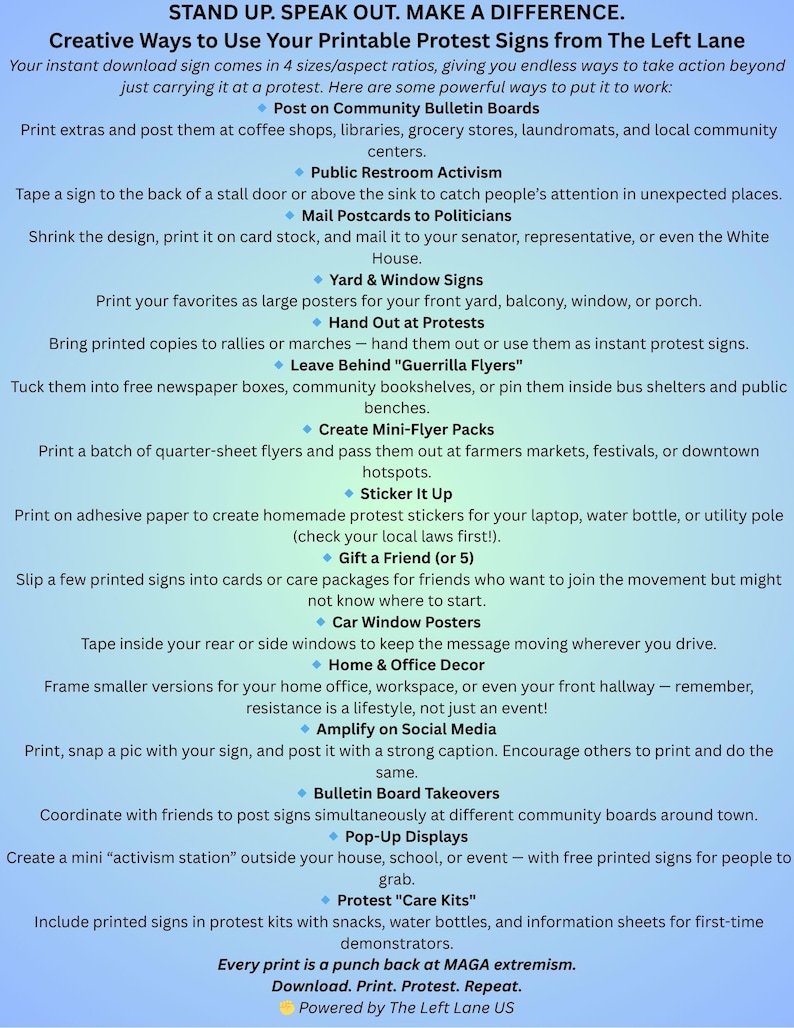 Printable FAFO Protest Sign MAGA Farmers Are Finding Out Instant ...