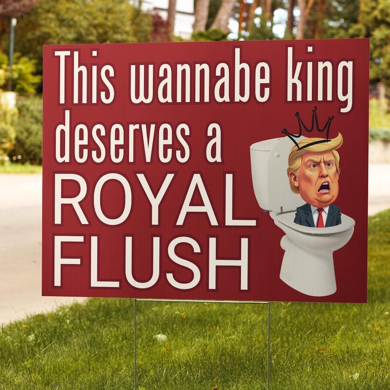 No Kings Protest Signs - Etsy