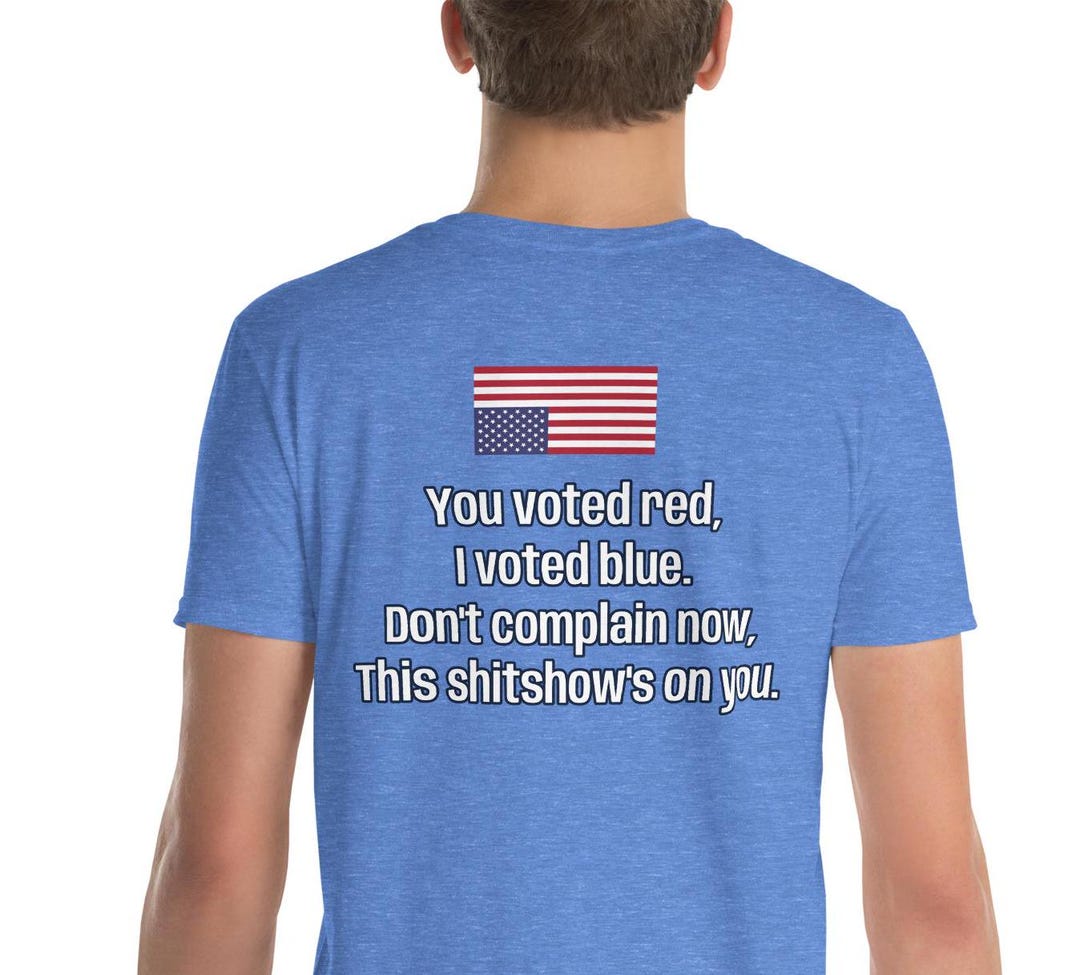 Anti Trump Back Print T Shirt I Didn't Vote for Him T Shirt FAFO T ...