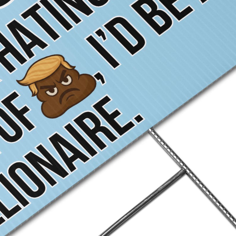 Funny Unpaid Protester Sign PRINTABLE Sign for Anti Trump Rally March ...