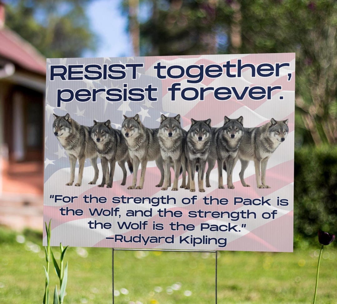 Resist Yard Sign Resistance Protest Sign Resist Together Persist ...
