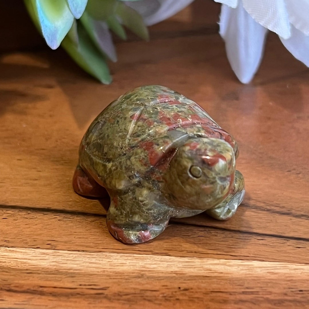 Unakite Turtle Carving, Stars, Crystals and Gemstones, Natural Crystal ...