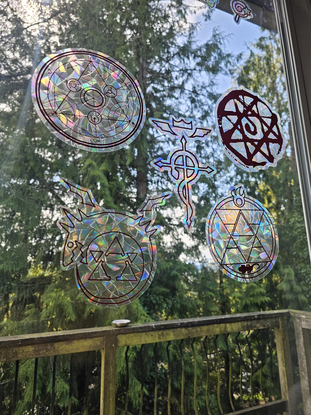 FMA Anime Window Sticker Suncatcher Decal Homunculus | Transfiguration ...
