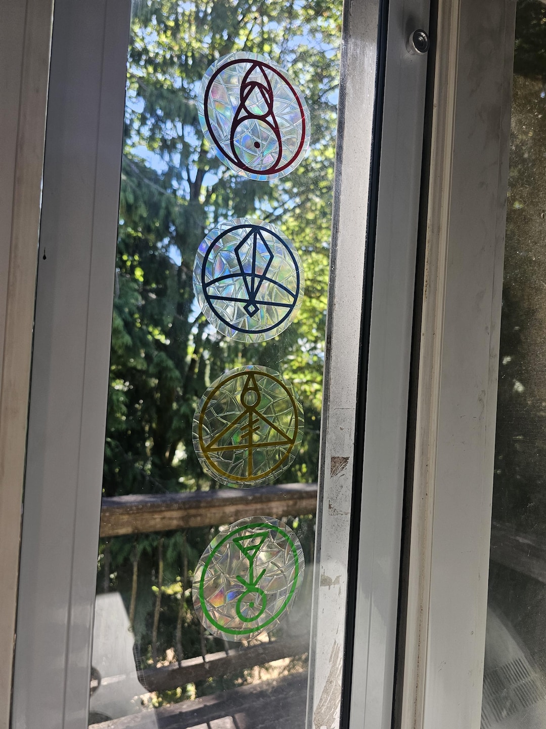 Magic House Glyph Spell Symbol Window Cling Suncatcher Stickers ...