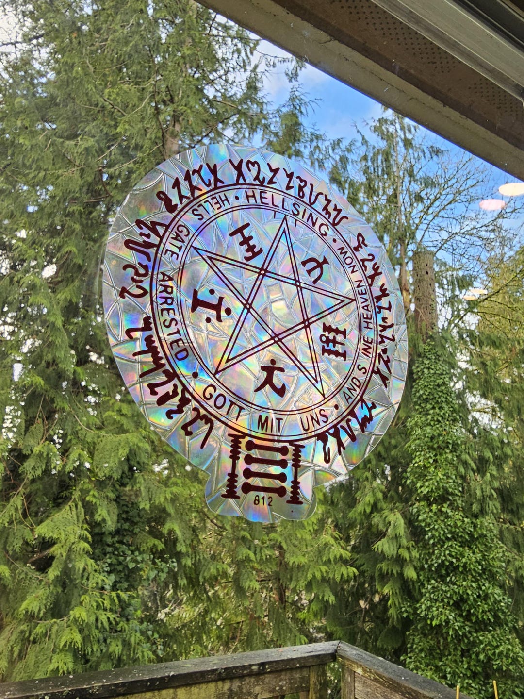 Hellsing Anime Seal Decal Window Sticker Suncatcher - Etsy