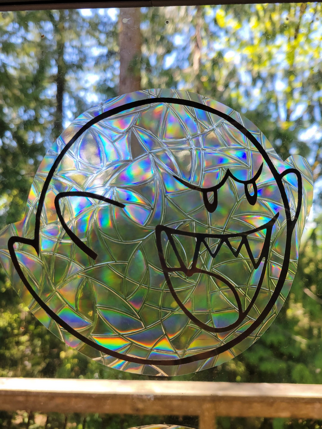 Mario Boo Window Cling Suncatcher Decal - Etsy