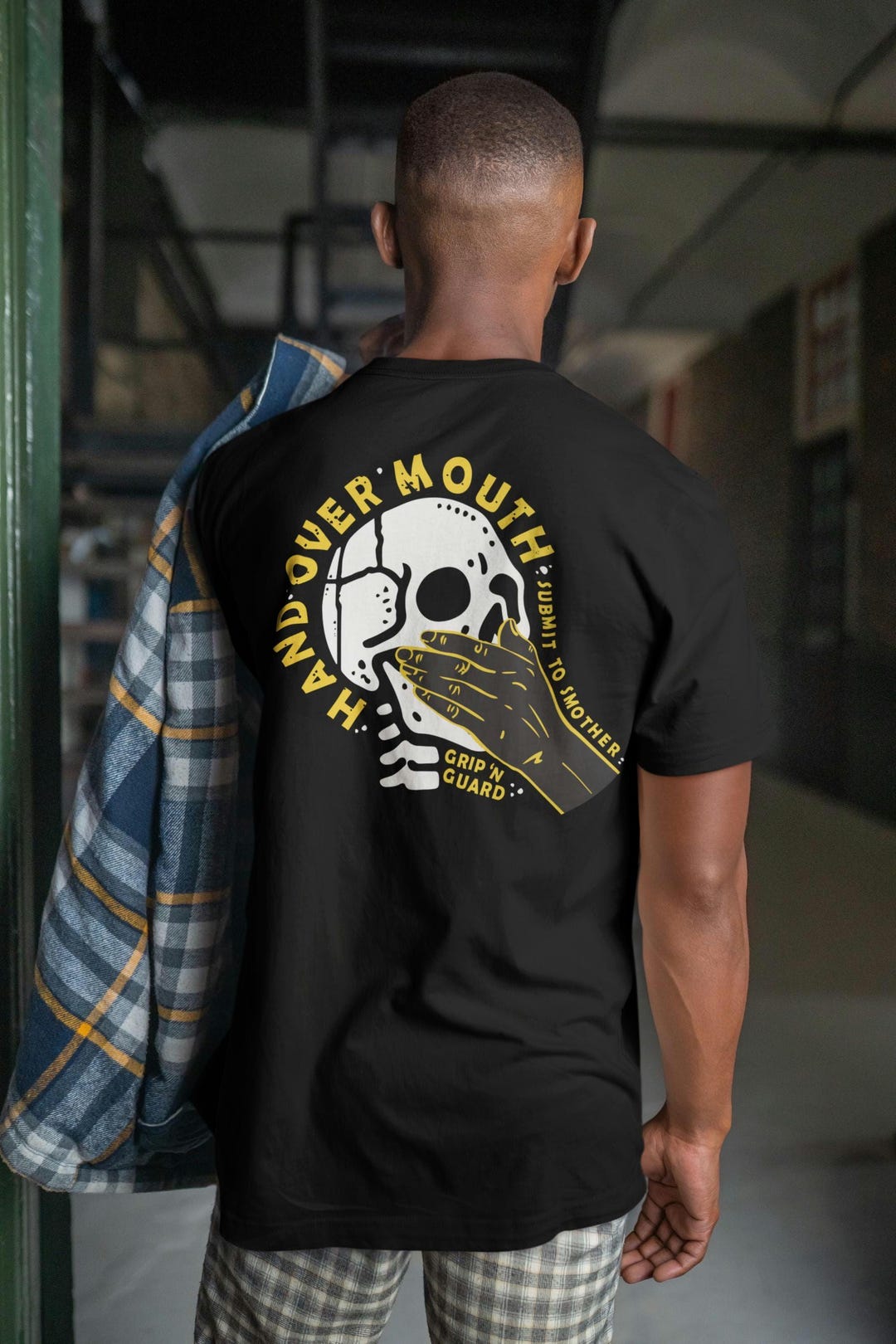 Hand Over Mouth Smother BJJ T-shirt – Brazilian Jiu-jitsu Grappling Tee ...