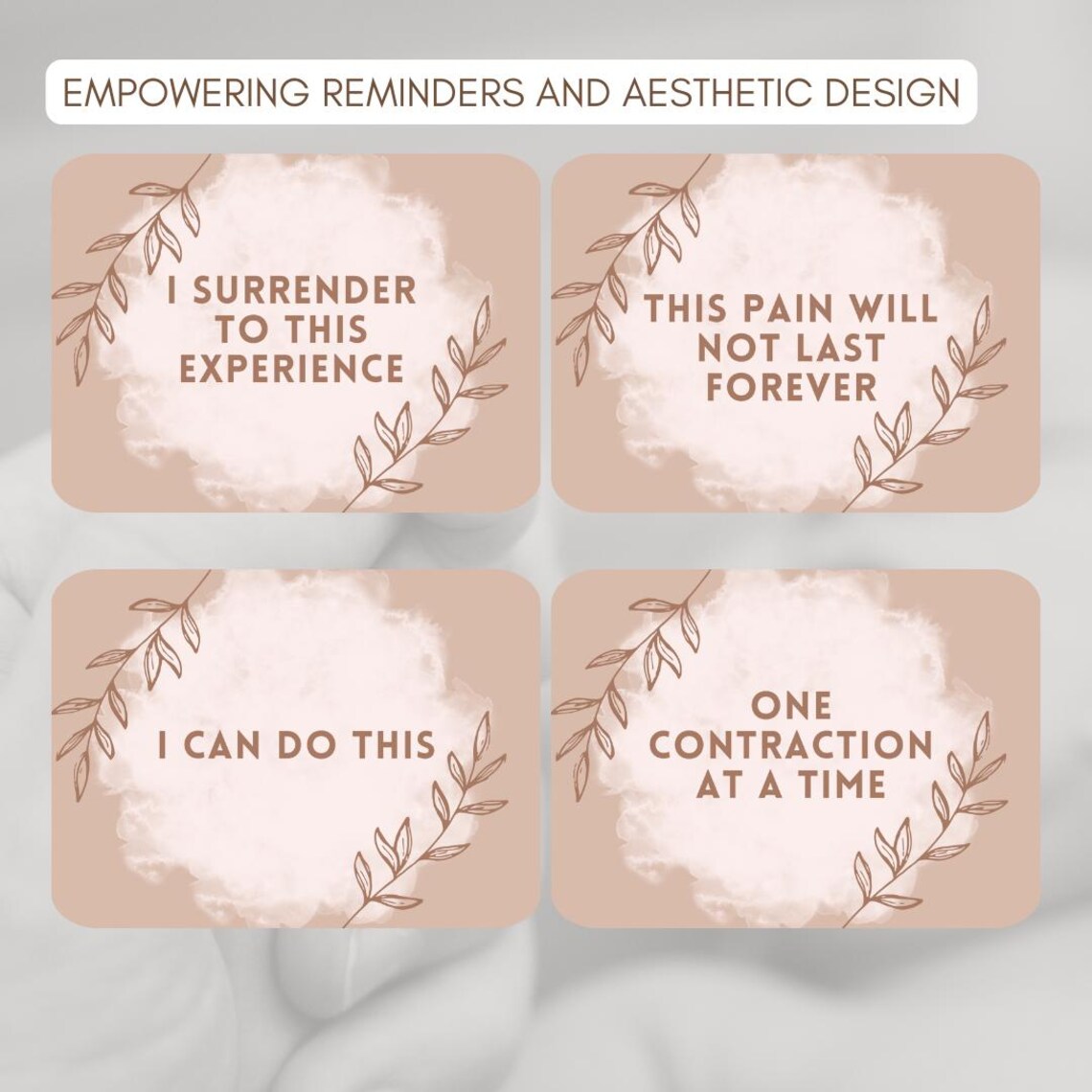 Set of 30 Positive Birth Affirmations | Printable Cards | Christian ...