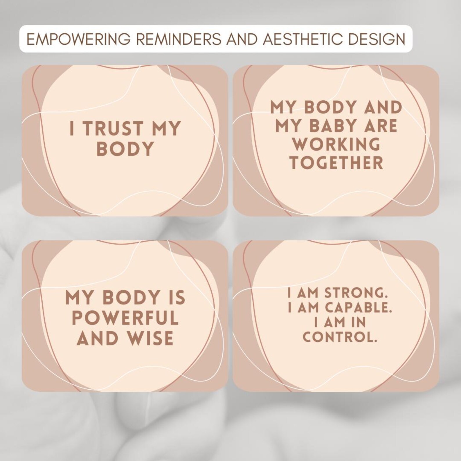 Set of 30 Positive Birth Affirmations | Printable Cards | Christian ...