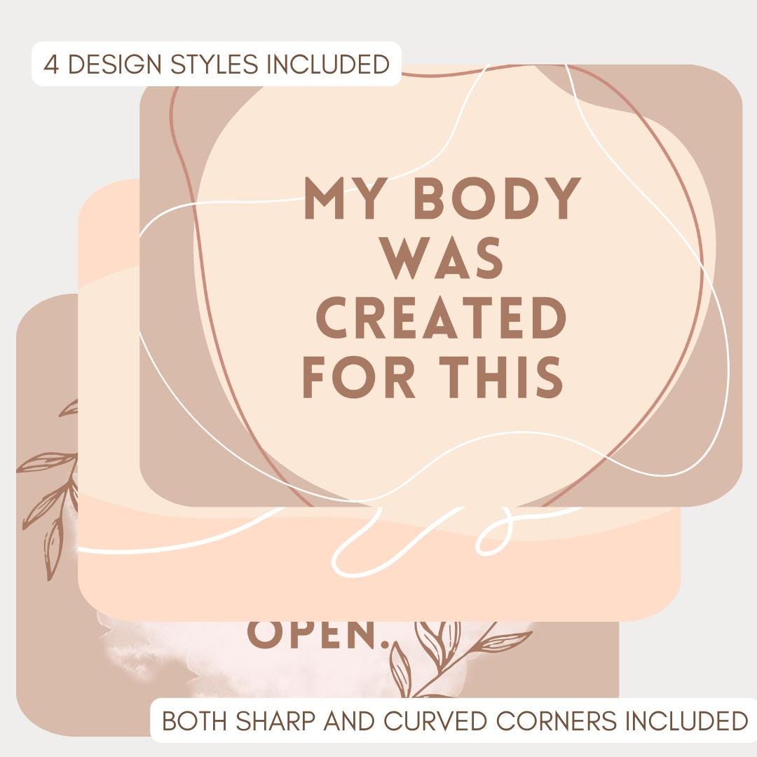 Set of 30 Positive Birth Affirmations | Printable Cards | Christian ...