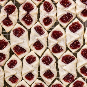 Raspberry Bow Tie Cookies Recipe PDF | Buttery Pastry With Jam Filling ...