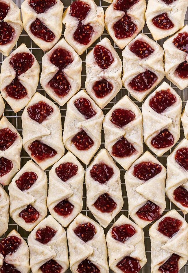 Raspberry Bow Tie Cookies Recipe PDF | Buttery Pastry With Jam Filling ...