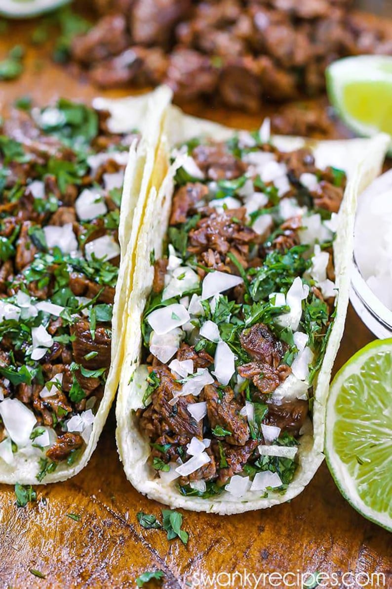 Carne Asada Tacos Recipe PDF | Authentic Mexican Street Tacos | Easy ...