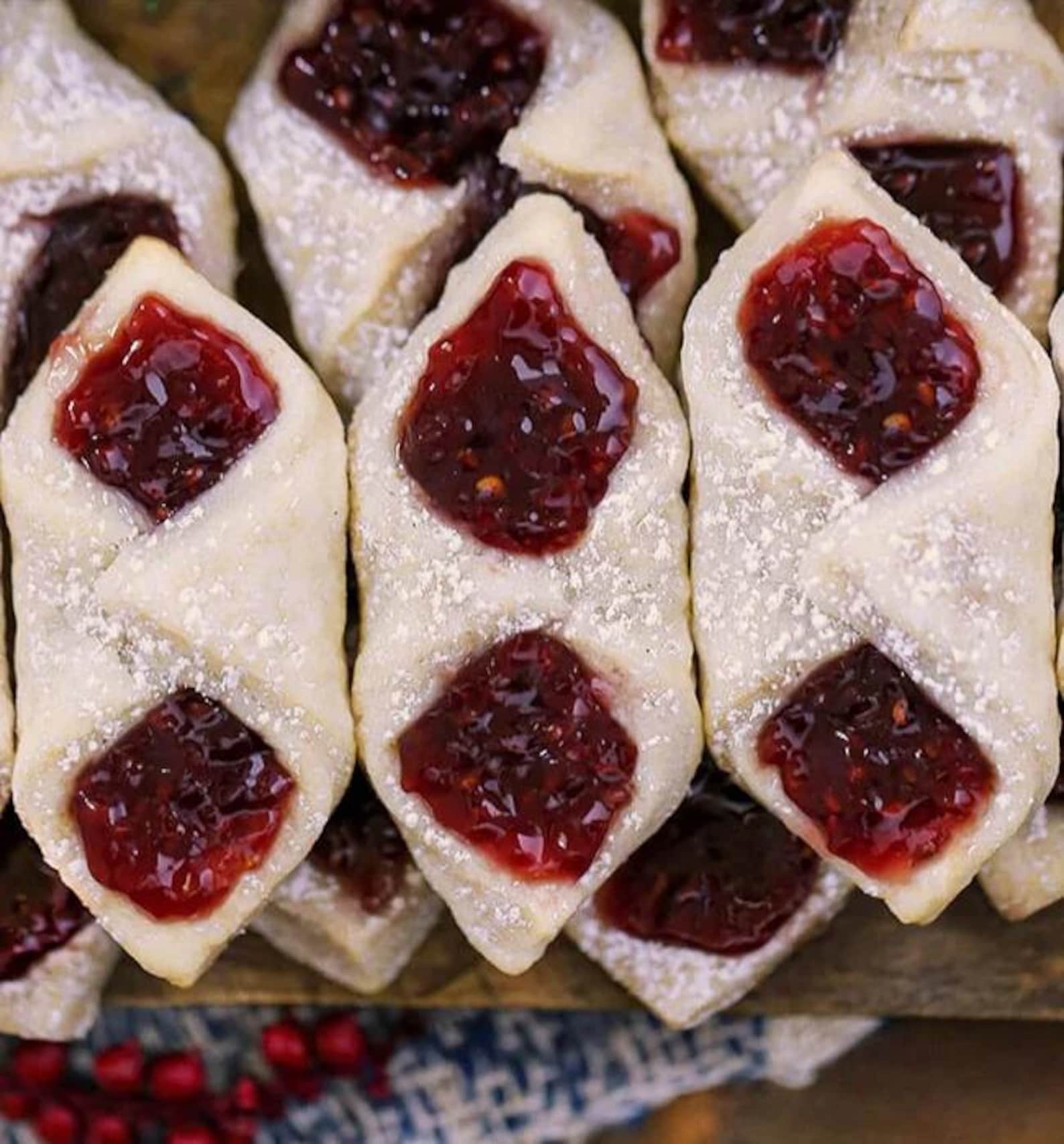 Raspberry Bow Tie Cookies Recipe PDF | Buttery Pastry With Jam Filling ...