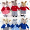 7 18cm White Rabbit in Wonderland Knitting Pattern Knitted Flat on 2 ...